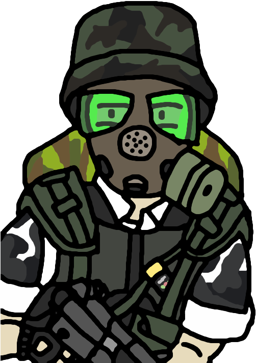 Hecu Soldier By Hashtagdown - Hecu Gas Mask - (640x800) Png Clipart ...