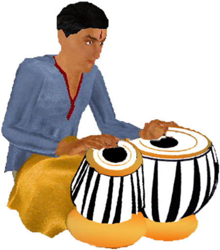 Boy Playing Tabla Clipart - (512x512) Png Clipart Download