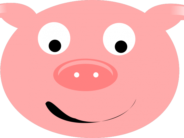 Pork Clipart Face - Cartoon - (640x480) Png Clipart Download