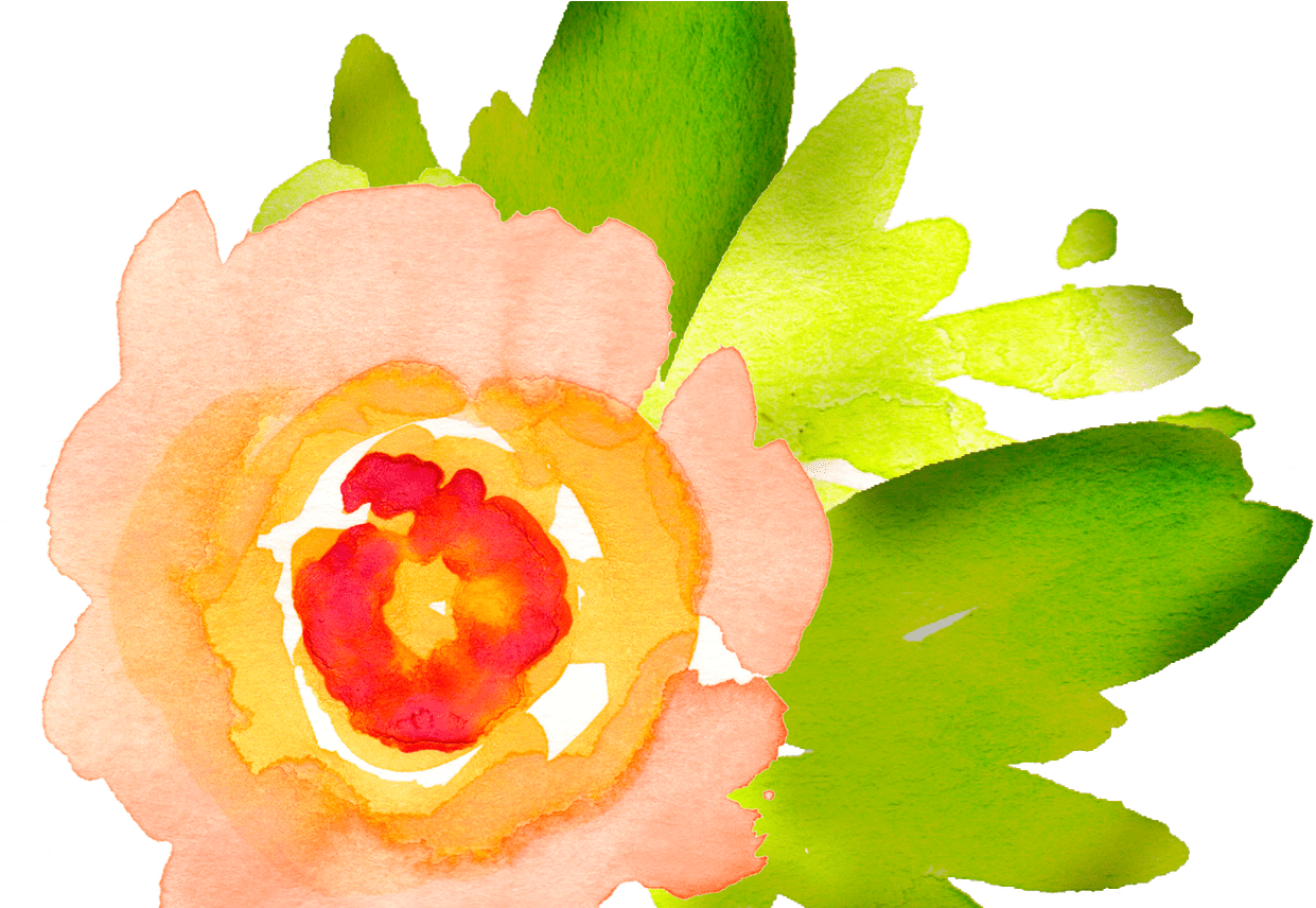 19 Watercolor Flowers Png Library Free Huge Freebie - Orange Flower ...