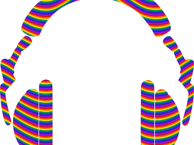Headphones Clipart Rainbow - Favicon Headphones - (640x480) Png Clipart ...