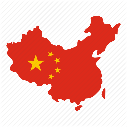China Map With Flag - (512x512) Png Clipart Download