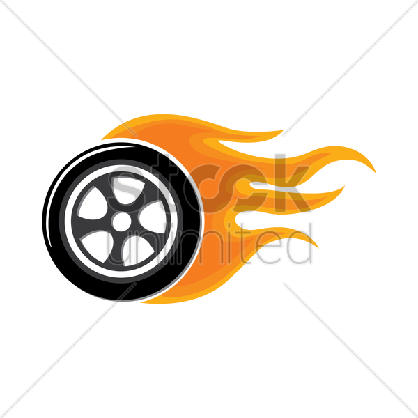Orange Clipart Clip Art - Wheel On Fire Logo - (600x600) Png Clipart ...