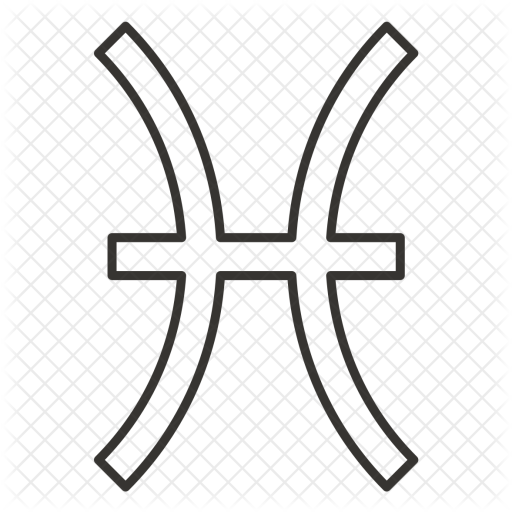 Pisces Png - White Pisces Sign Png - (512x512) Png Clipart Download