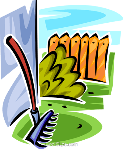 Garden Rake Royalty Free Vector Clip Art Illustration - Against Clipart ...