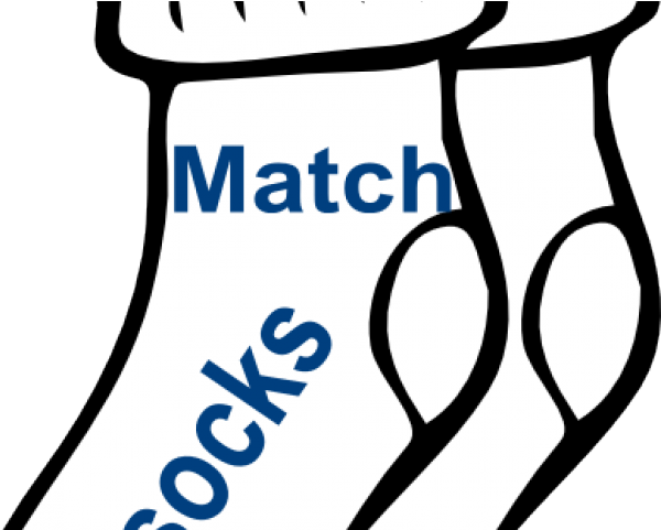 Match Clipart Clip Art - Printable Socks Coloring Pages - (640x480) Png ...