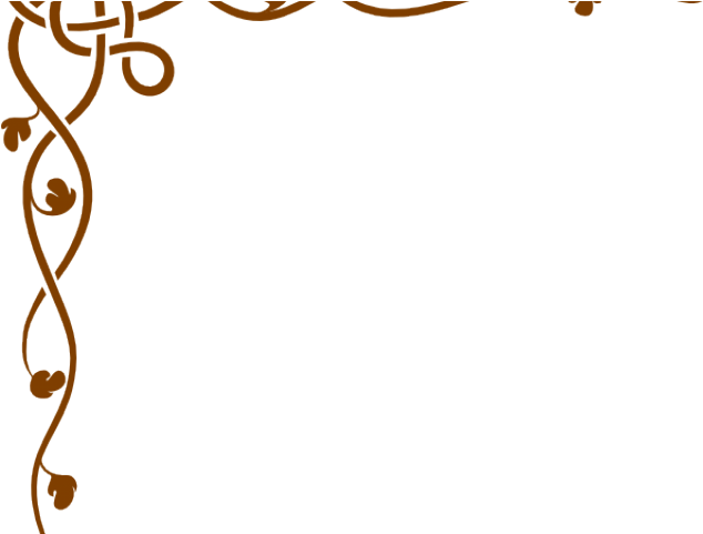Decorative Border Clipart Curly - Corner Border Designs Png - (640x480 ...