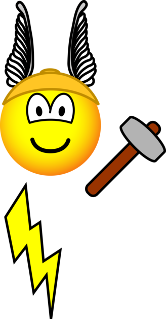 Thor Emoticon - Greek Emoticons - (328x628) Png Clipart Download