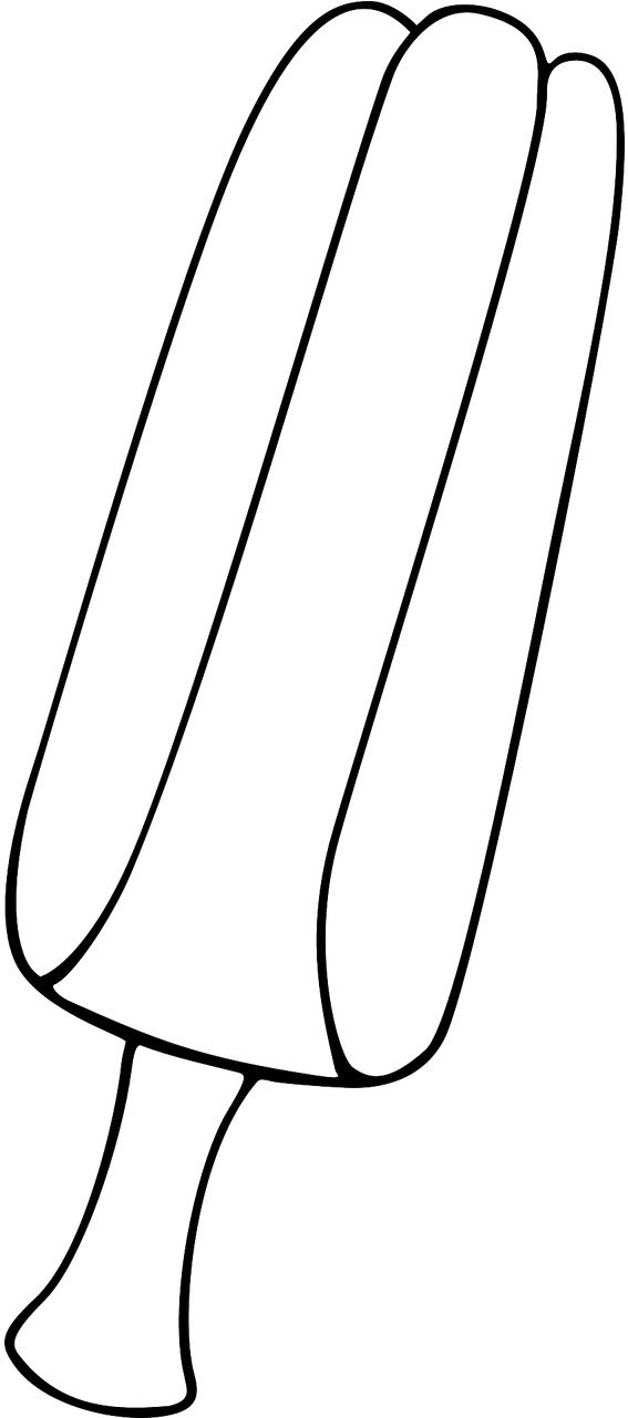 Popsicle,ice - Ice Lolly Clipart Black And White - (640x1280) Png ...