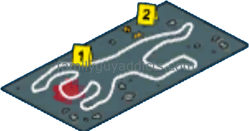 Dead Body Chalk Outline - Label - (511x287) Png Clipart Download