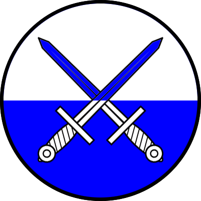 Swords In Saltire Heraldry - (400x400) Png Clipart Download