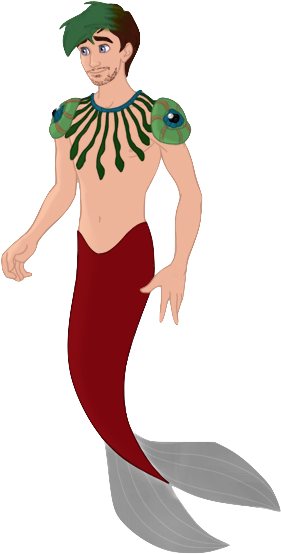 Scene Drawing Little Mermaid - Cartoon Merman Png - Full Size PNG ...