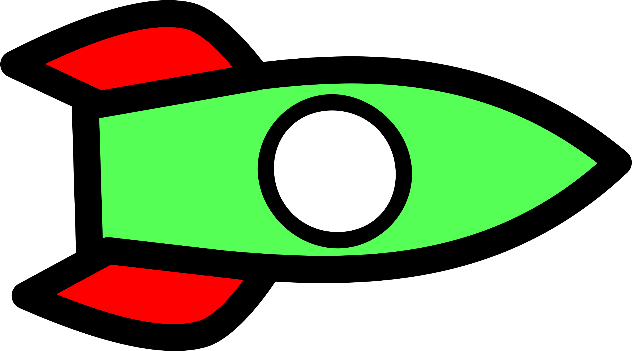 Big Image - Rocket Ship Clip Art - (2219x1233) Png Clipart Download