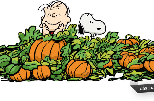 Snoopy Clipart October - Halloween Charlie Brown Clipart - (640x480 ...