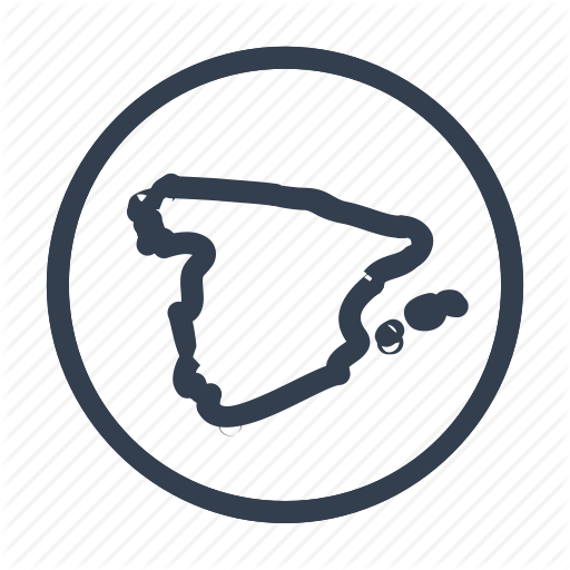 Spain Map Icon Png Clipart Spain Computer Icons Map - Circle - (512x512 ...