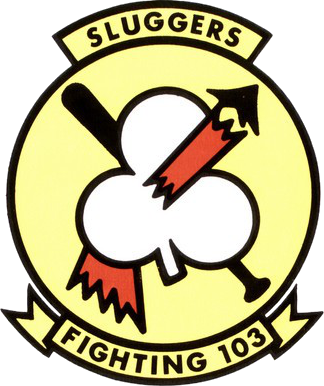Fighter Squadron 103 Insignia C1966 - Vf 103 Sluggers Logo - (324x386 ...