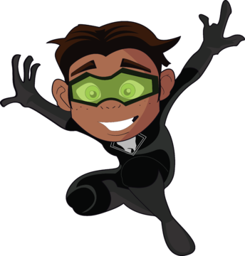 X-ray Boy - Cartoon - (344x360) Png Clipart Download