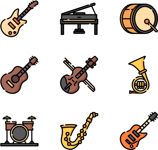 Music Instruments - Musical Instruments Cartoon Png - (600x564) Png ...