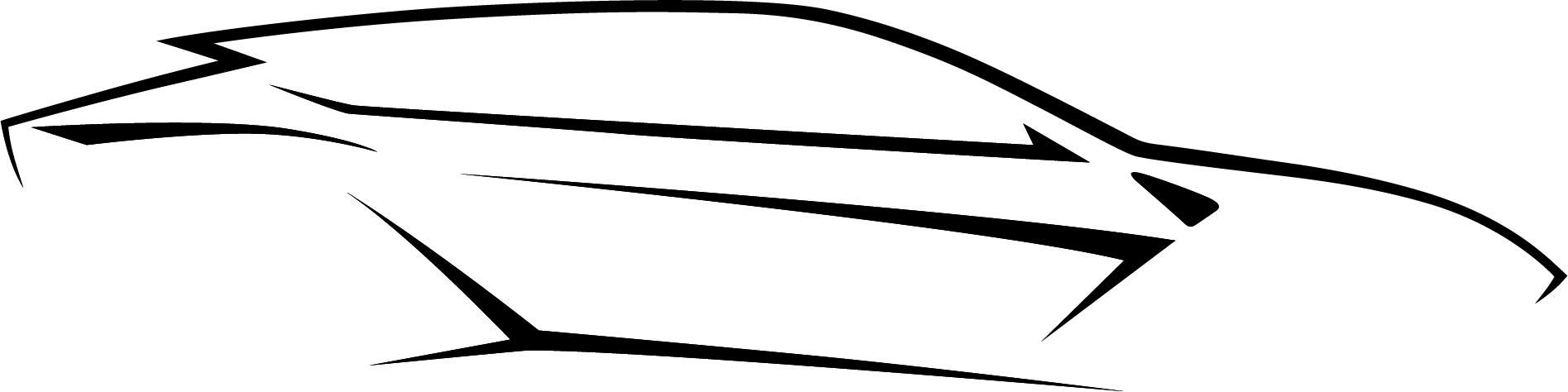 Lamborghini Logo Outline