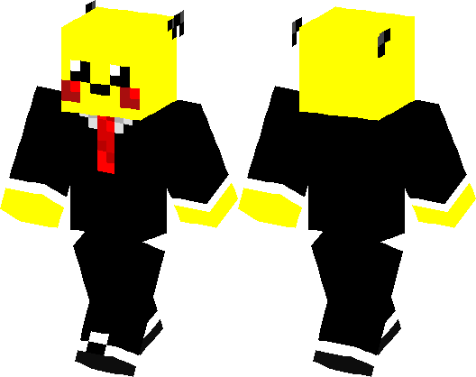 Pikachu Clipart Tuxedo - Minecraft Smiley Skin - (528x418) Png Clipart ...