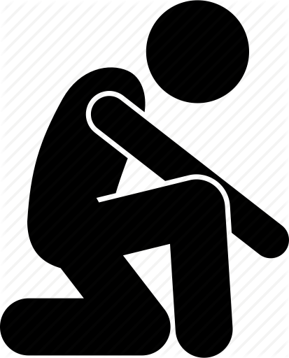 Crouching Drawing Action Vector Black And White - Crouching Stick ...