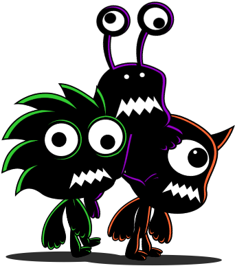 3 Shadow Monster Enemy Character Sprite - Enemy Character - (600x500 ...