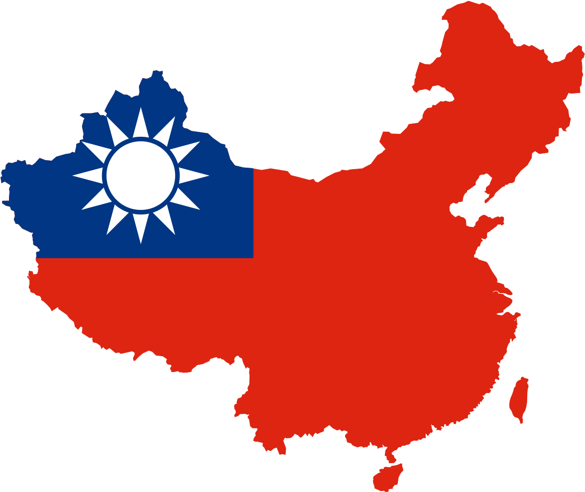 Flag Map Of Unified China - Map Of China - (1205x1024) Png Clipart Download