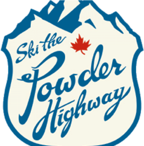 The Powder Highway Logo - Ski The Powder Highway Sign - (500x500) Png ...