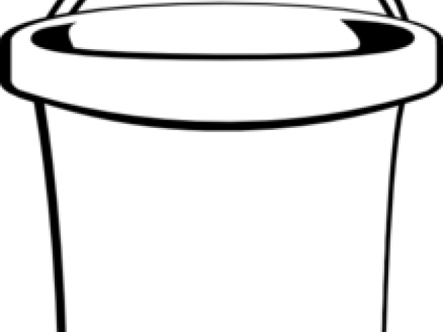 Bucket Clipart Black And White - Black & White 2 - (640x480) Png ...