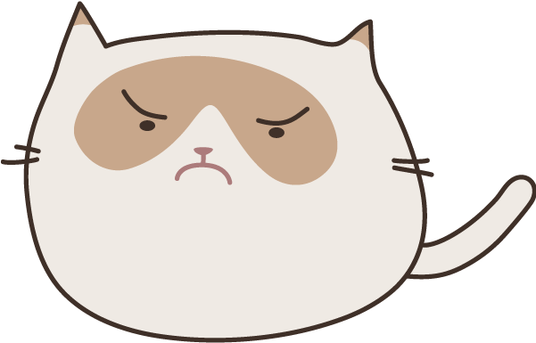 Grumpy Cat - (600x473) Png Clipart Download