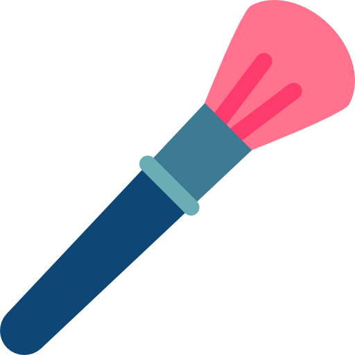 Makeup Brush Clipart - Make Up Brush Icon Png - (512x512) Png Clipart Download