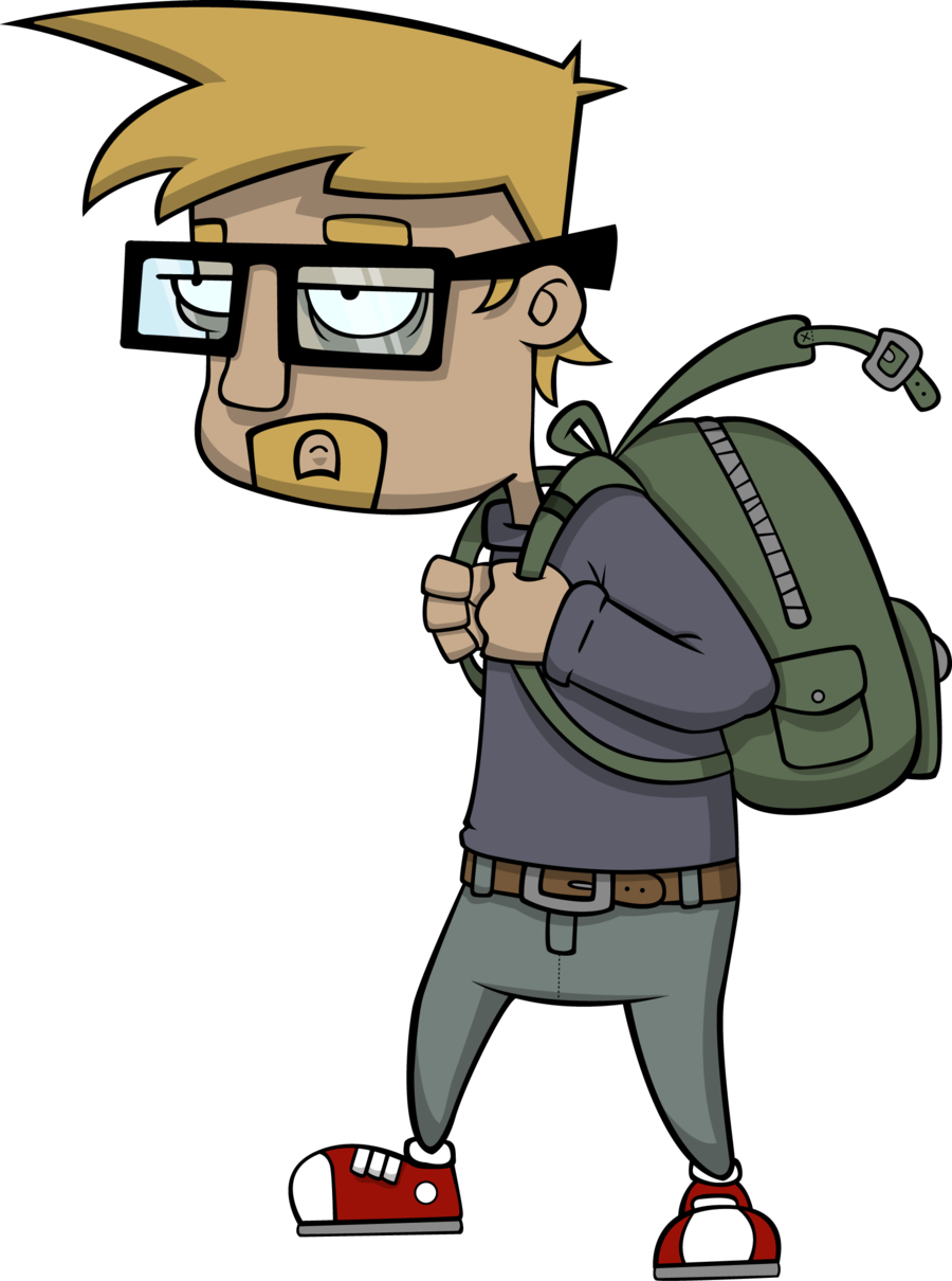 Nerd Cartoons - Cartoon Nerd Transparent - (900x1210) Png Clipart Download