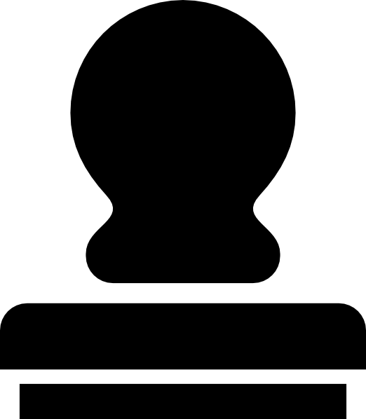 Stamp Icon Black - (522x598) Png Clipart Download