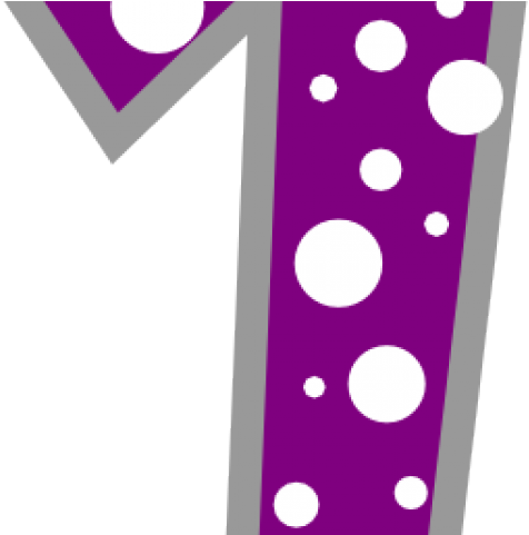 Vector Black And White Library Cliparts Free Download - Purple Number 1 ...