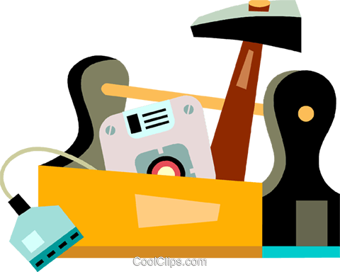 Computer Service And Repair Royalty Free Vector Clip - Illustration ...