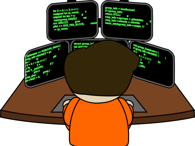 Coding Clipart Transparent - Coder Clipart - (640x480) Png Clipart Download