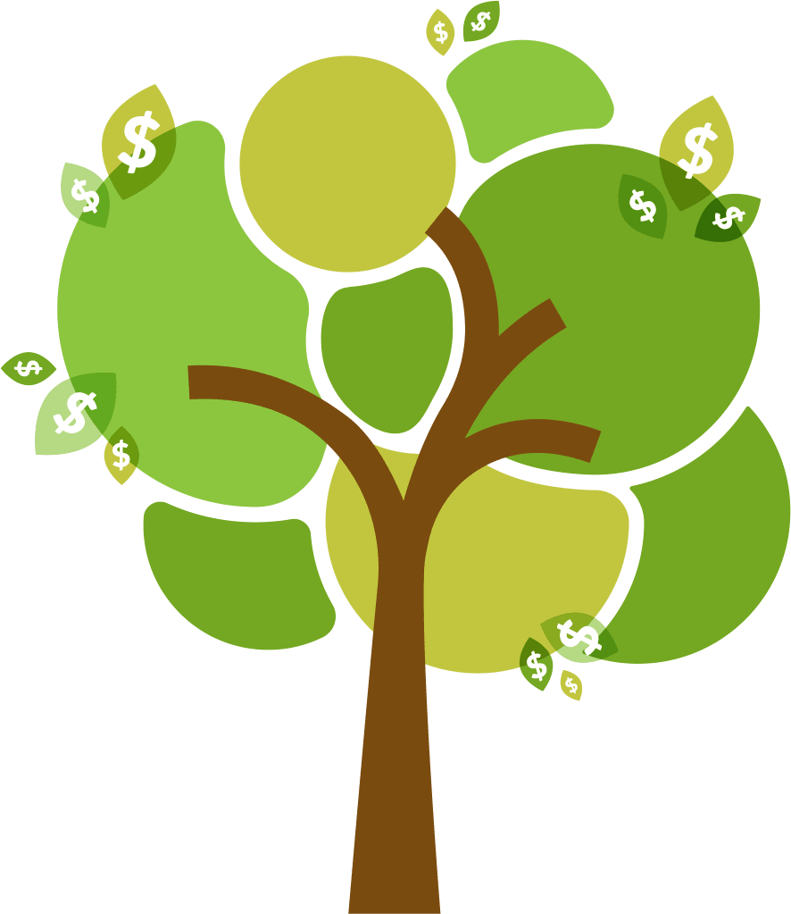 Save Money - Infographic Tree - (886x1023) Png Clipart Download