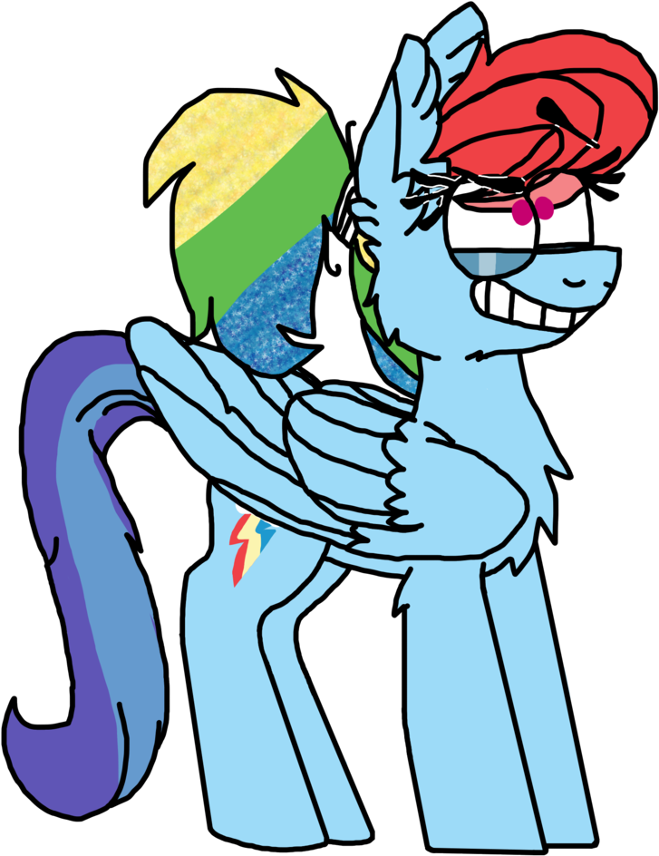 Latiapainting, Chest Fluff, Female, Grin, Mare, Pegasus, - Cartoon ...