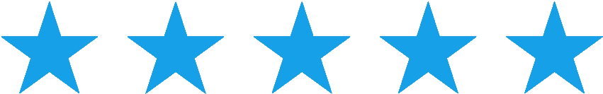 Image Result For 5/5 Stars Clipart Blue - Five Star Rating Blue ...