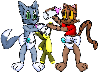 Drinking Pals - Deviantart - (348x389) Png Clipart Download