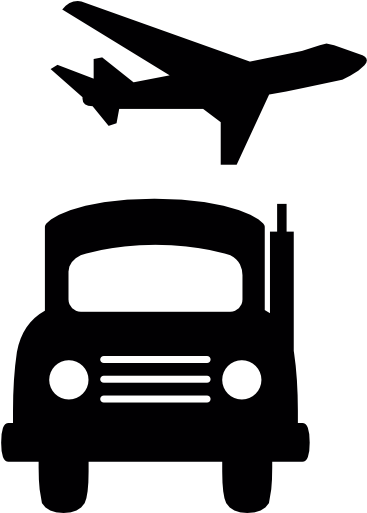 Logistics Icon Png Black - (512x512) Png Clipart Download