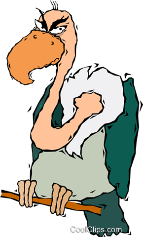 Buzzard, Vulture Royalty Free Vector Clip Art Illustration - Vulture ...