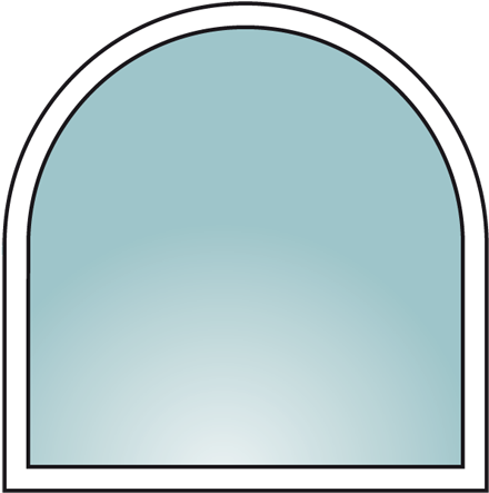 Arched Frames - Arch Window Clipart - (448x452) Png Clipart Download