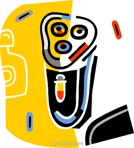 Electric Razor Royalty Free Vector Clip Art Illustration - Electric ...
