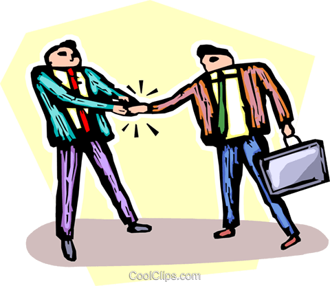 Businessmen Shaking Hands Royalty Free Vector Clip - Illustration ...