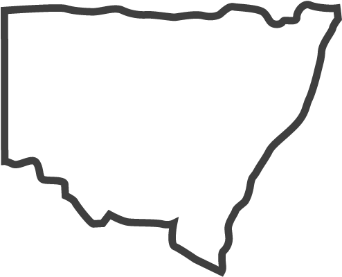 Nsw State Outline - New South Wales - (500x399) Png Clipart Download