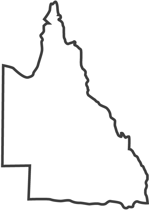 Queensland State Outline - Basic Outline Of Queensland - (500x704) Png ...