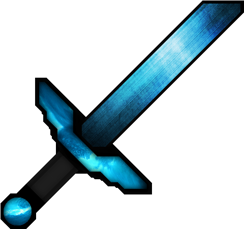 Diamond Swords Png Clipart Transparent Stock - Minecraft Diamond Sword ...