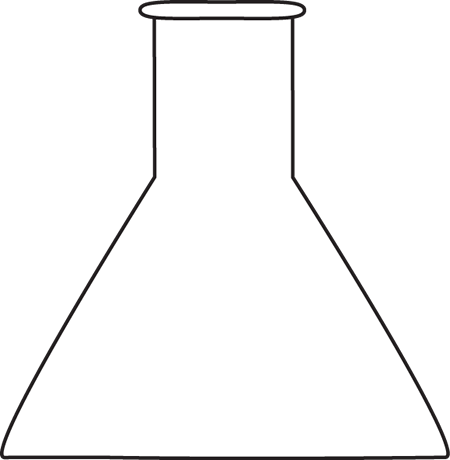 Black And White Beaker - Beaker Clipart Black Background - (450x460 ...