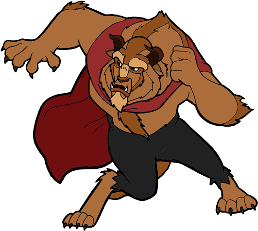 Beast Clipart Muscle - Beauty And The Beast Beast Png - (550x485) Png ...